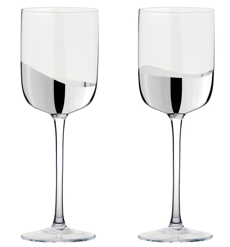 Wave Wine Glass Silver Set/8 – T is for Table